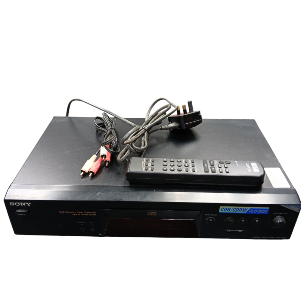 sony cdp-xe370 cd player with remote - Own4Less